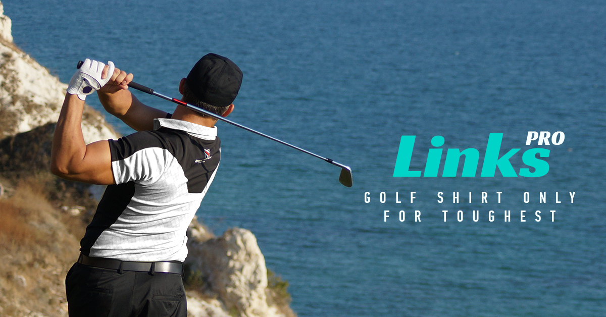 Links Pro Active Men`s Golf Shirts | Brickfielder Golf Shirt